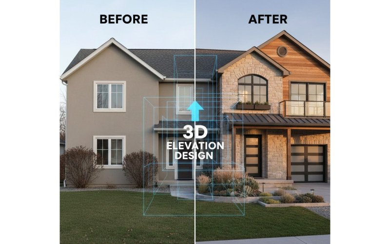 How 3D Elevation Improves Your House Exterior
