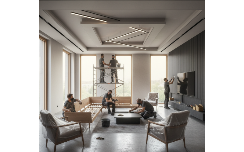 Luxury Living Room Turnkey Execution – Design to Reality