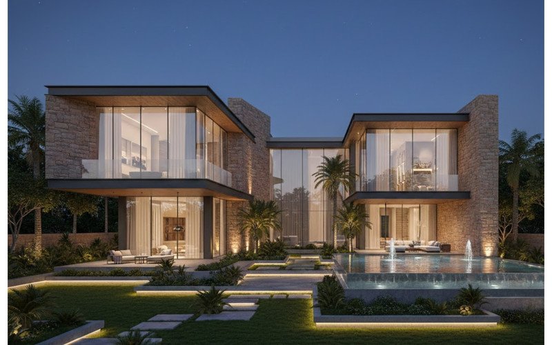 Modern Villa Exterior Design Ideas in India