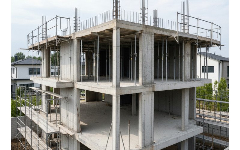 Pillar & Beam Structure Work Progressing Smoothly