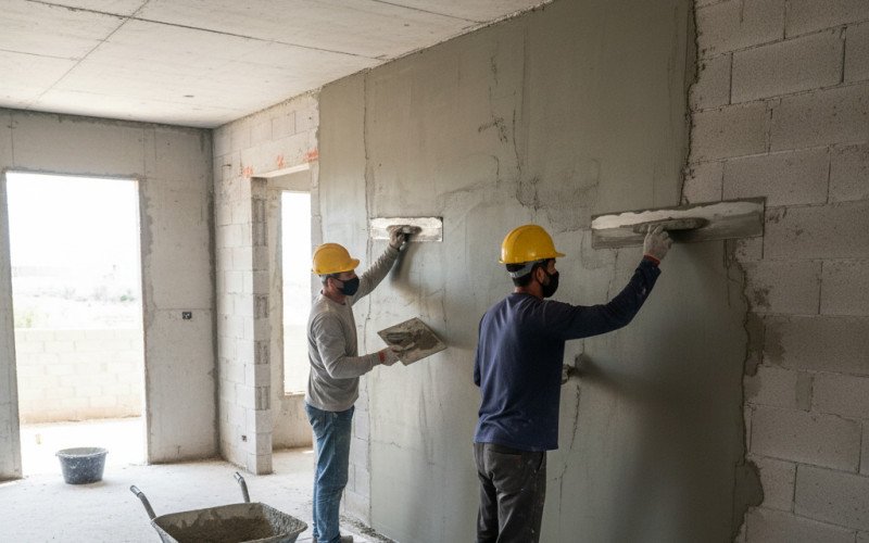 Plastering Work Update: Interior Walls Getting Finishing Touch