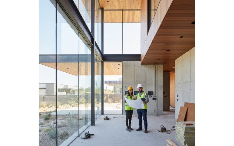 Smart Home Construction with Modern Architectural Planning